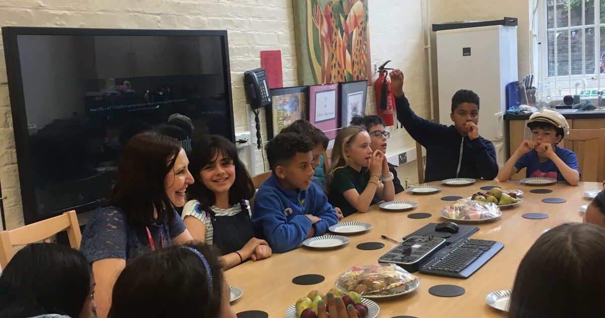 Visit to John Stainer Primary School - Vicky Foxcroft