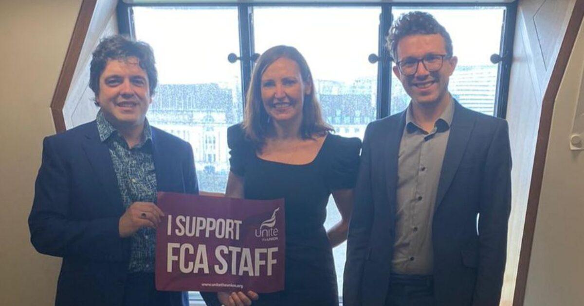 Supporting FCA staff standing up for their rights - Vicky Foxcroft